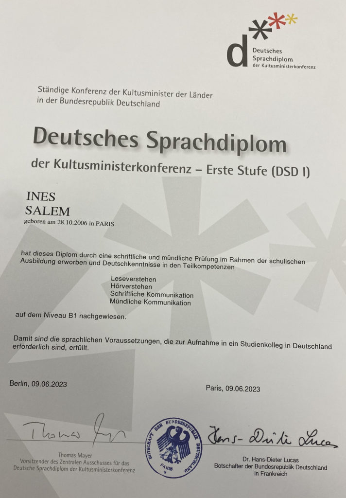 Cérémonie de remise des diplômes en allemand ! - Lycée Chevreul Lestonnac